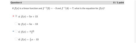 Solved If F X Is A Linear Function And F1 2 3 And Chegg Com