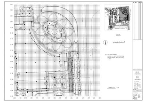 南京香山美墅一期景观施工图设计 商业区 C区x03 03c区网格定位cad图商业街土木在线