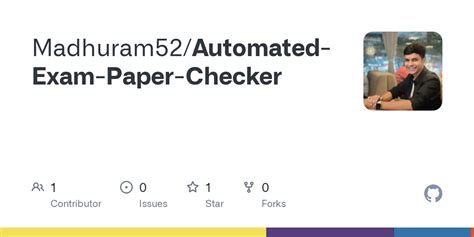 Github Madhuram52automated Exam Paper Checker