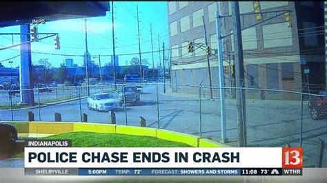 Video Suspect Crashes After Police Chase In Indianapolis