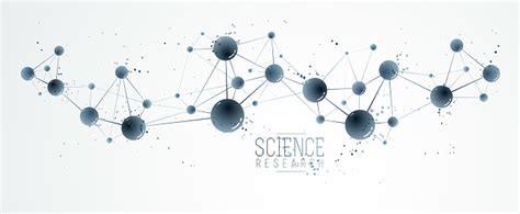 분자 벡터 일러스트 과학 화학 및 물리학 테마 추상 배경 마이크로 및 나노 과학 및 기술 테마 원자 및 현미경 입자 3차원 형태에 대한 스톡 벡터 아트 및 기타 이미지