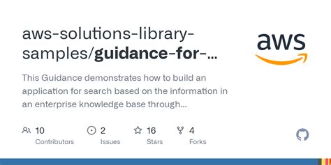 Github Aws Solutions Library Samplesguidance For Custom Search Of An