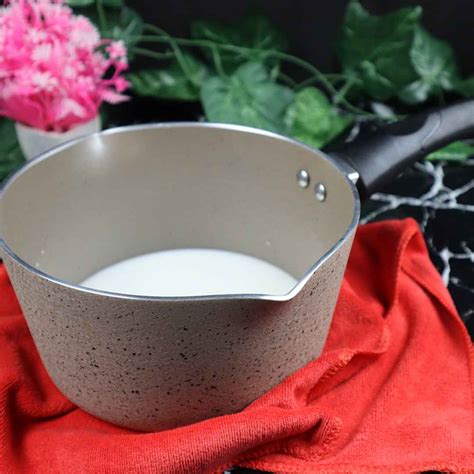 Marble Coated Milk Pan Cream Skcookware