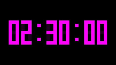 2 Hour And 30 Minute Countdown Timer With Alarm And Chapters Digital Display Pink Youtube