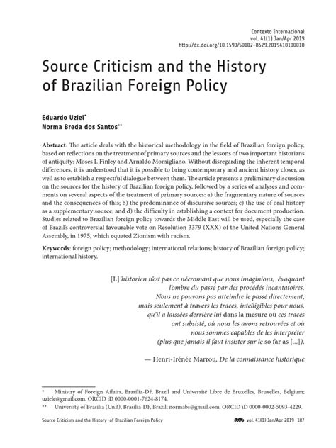 Source Criticism And The History Pdf