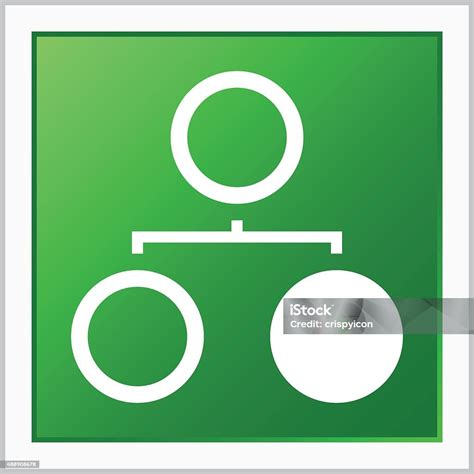 Flowchart Icon On A Square Button Stock Illustration Download Image Now 2015 Analyzing