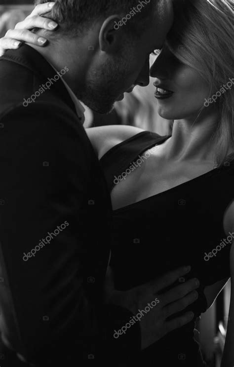 Man Touching Womans Body In Bed