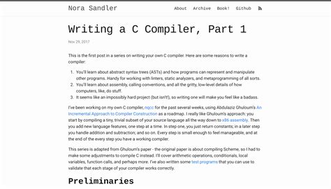 writing a c compiler must know resources for developers by giessen dev