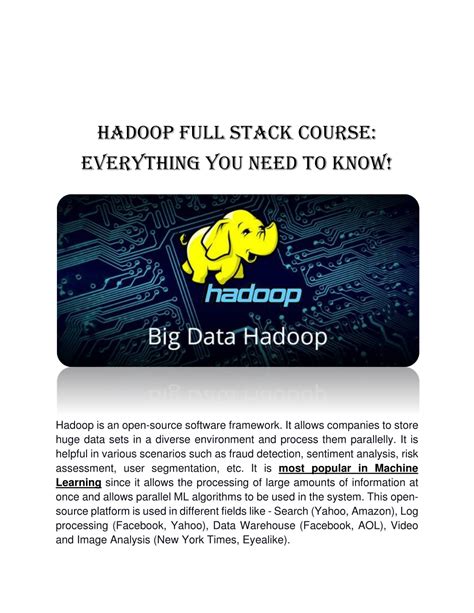 Ppt Hadoop Full Stack Course Powerpoint Presentation Free Download Id 10464482