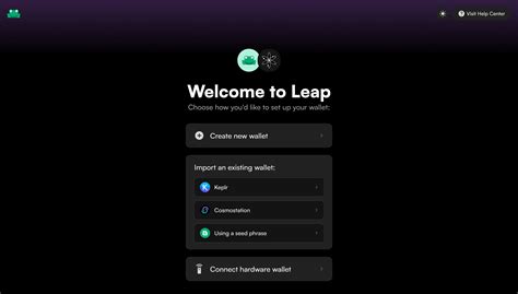 How To Import Keplr Into Leap Wallet Leap Wallet