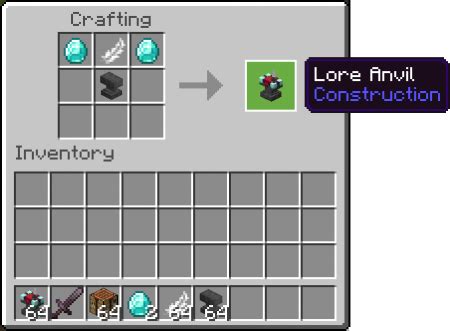 Lore Anvil | Minecraft Addon