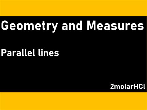 Parallel Lines Teaching Resources