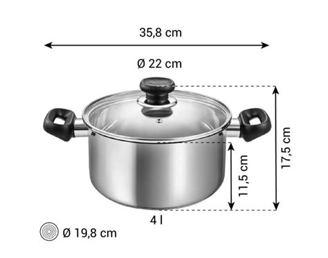 Tescoma (730922.00) - Kastról BRAVA s pokrievkou o 20 cm, 3,0 l