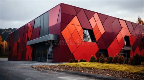 Geometric Metal Panel Building Stock Illustration Illustration Of Minimalist Landscape 361983450