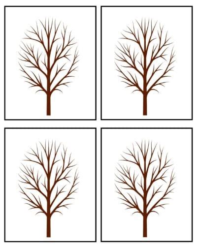 Blank Tree Branch Printable From Glued To My Crafts