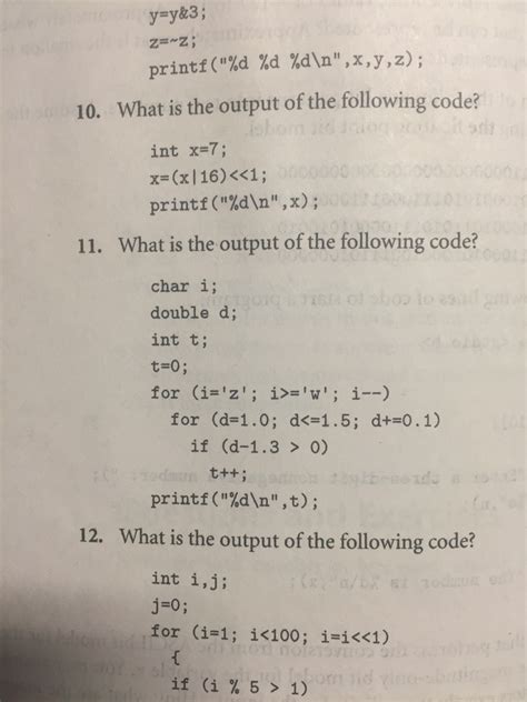 Solved What Is The Output Of The Following Code Int X 7