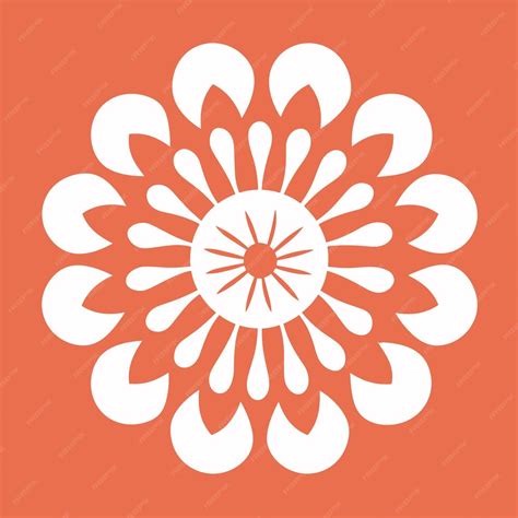 Premium Vector Seamless Colorful Single Flower Pattern