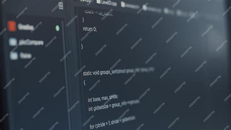 Free Photo Closeup Of Computer Screen Of Software Developer Typing