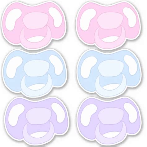 Pacifier Sticker Sheet Zazzle
