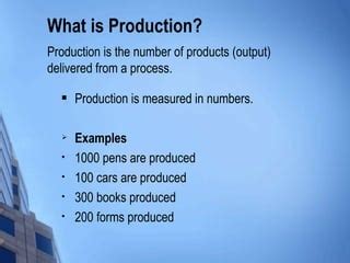 Production Concepts PPT