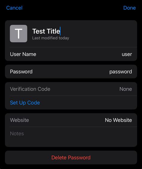 Passwords App Anyone Like It Macrumors Forums