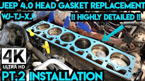 HOW TO REPLACE THE HEAD GASKET ON A 1999-2004 JEEP GRAND CHEROKEE 4.0 - STEP BY STEP-PART 2 ...