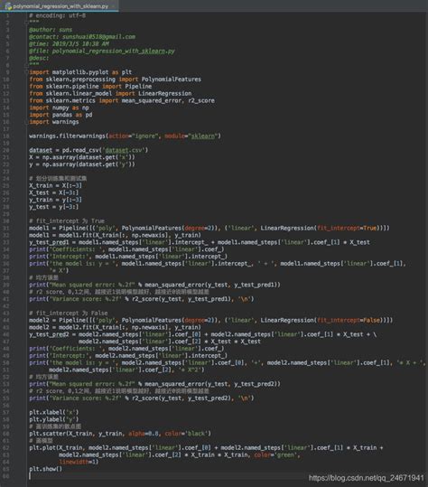 【机器学习】多项式回归sklearn实现 Csdn博客