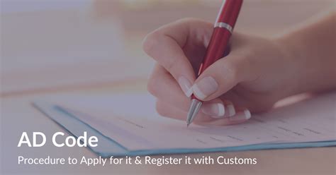 Procedure To Apply For AD Code Register It With Customs Drip Capital