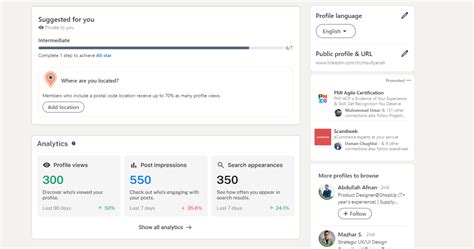 Linkedin My Profile Stats Figma