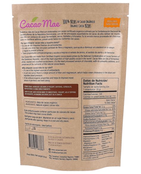 Cacao Mae Organic Nibs Oz G Cocoa Mae