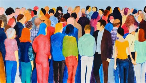 Abstract Background Of A Crowd Of People Stock Illustration Illustration Of Storm Abstract