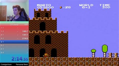 smb1 glitchless 5 03 633 w failed fast accel headphone warning youtube
