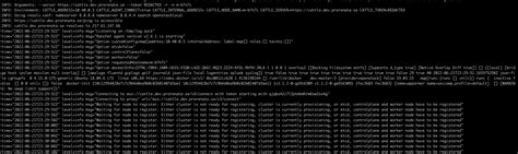 waiting for node to register either cluster is not ready for