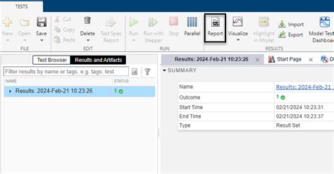 Customize Test Results Reports Matlab And Simulink