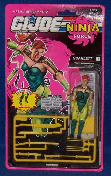 Gi Joe Major Ninja Force Scarlett 1992 Action Figure