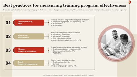 Best Practices For Measuring Training Program Effectiveness Themes Pdf Powerpoint Templates