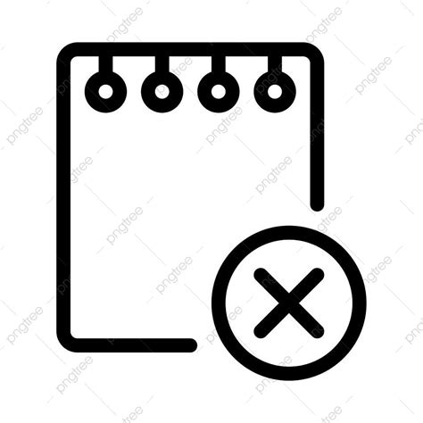 Clear Or Remove Note Reject File Round Png And Vector With