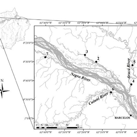 Sampling Sites Of Potamotrygon Motoro P Orbignyi Potamotrygon Sp Download Scientific