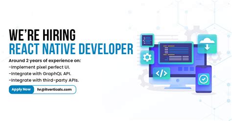 we re hiring react native developer it verticals