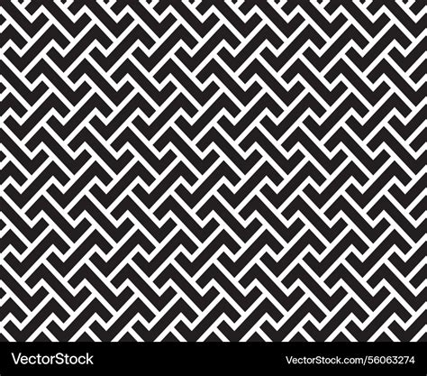 Seamless Monochrome Geometric Pattern Royalty Free Vector