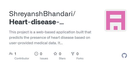 Github Shreyanshbhandariheart Disease Prediction App This Project