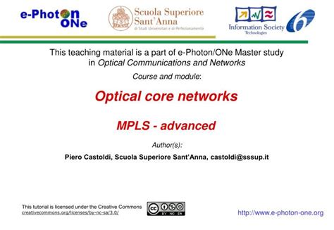 PPT Optical Core Networks MPLS Advanced PowerPoint Presentation