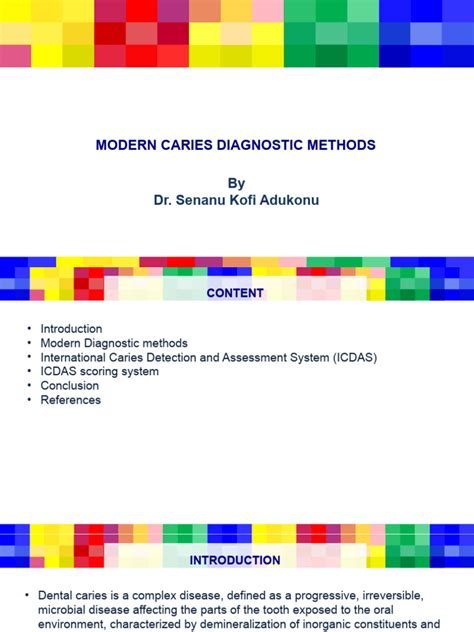 Modern Diagnostic Methods Pdf Radiography Tooth Enamel