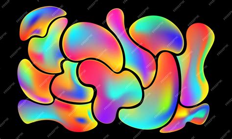 Premium Vector Abstract And Colorful Blob Background Template Copy Space For Poster Or Banner
