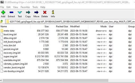 Patching Ap File Deletes Stock Bootmg From Tar On Samsung S23 · Issue