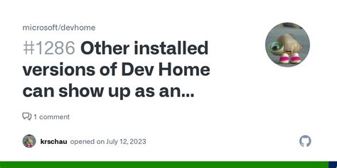 other installed versions of dev home can show up as an extension