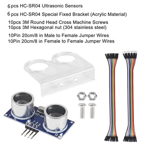 módulos de sensor ultrasónico 6pcs hc sr04 sensor ecuador ubuy