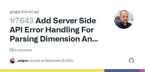 Add Server Side Api Error Handling For Parsing Dimension And Metric Filters · Issue 7643