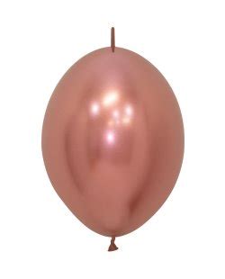 GLOBO LATEX LINK O LOON 6 SEMPERTEX REFLEX DORADO ROSA 15cm Vinilo Canarias