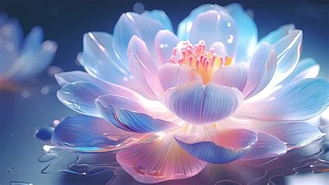 【ai数字艺术】3d数码艺术造型透光质感花卉壁纸图片下载